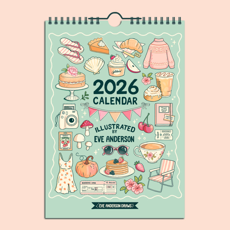 Biscuits vinyl sticker sheet – EVE ANDERSON DRAWS