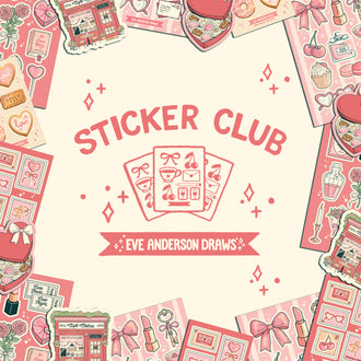 Biscuits vinyl sticker sheet – EVE ANDERSON DRAWS